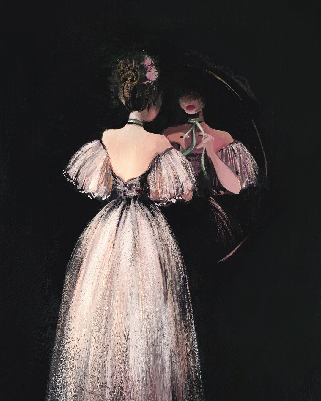 The Green Ribbon Fine Art Print - Etsy