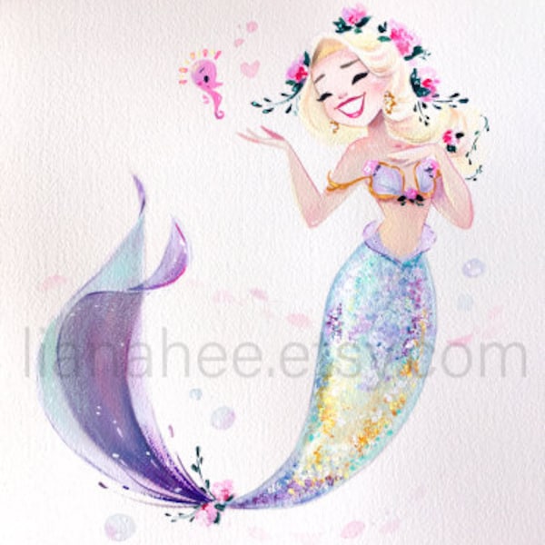 Mermaid Fine Art - Etsy