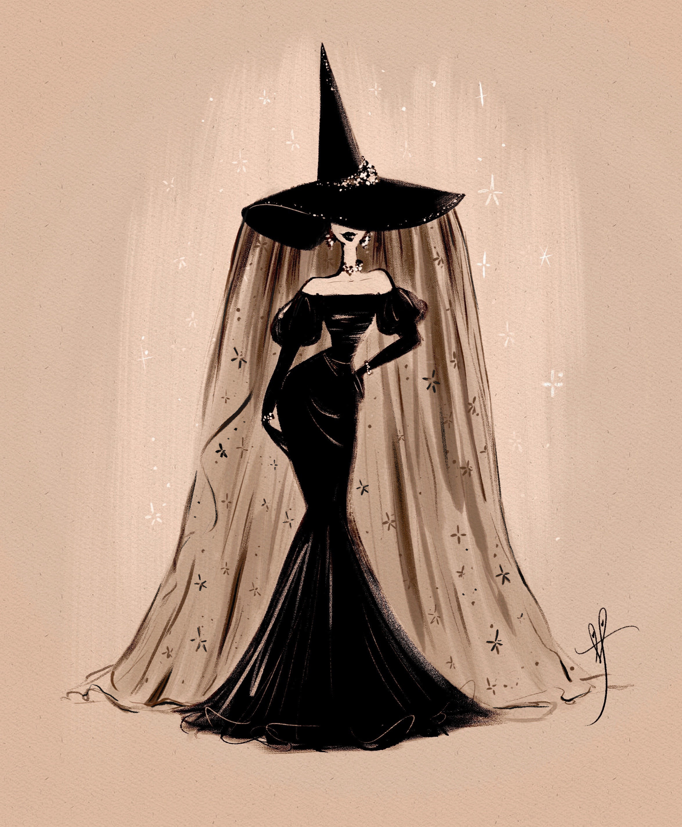 Glamour Witch Fine Art Print - Etsy