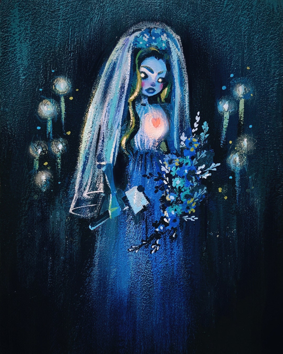 Black Widow Bride Fine Art Print - Etsy