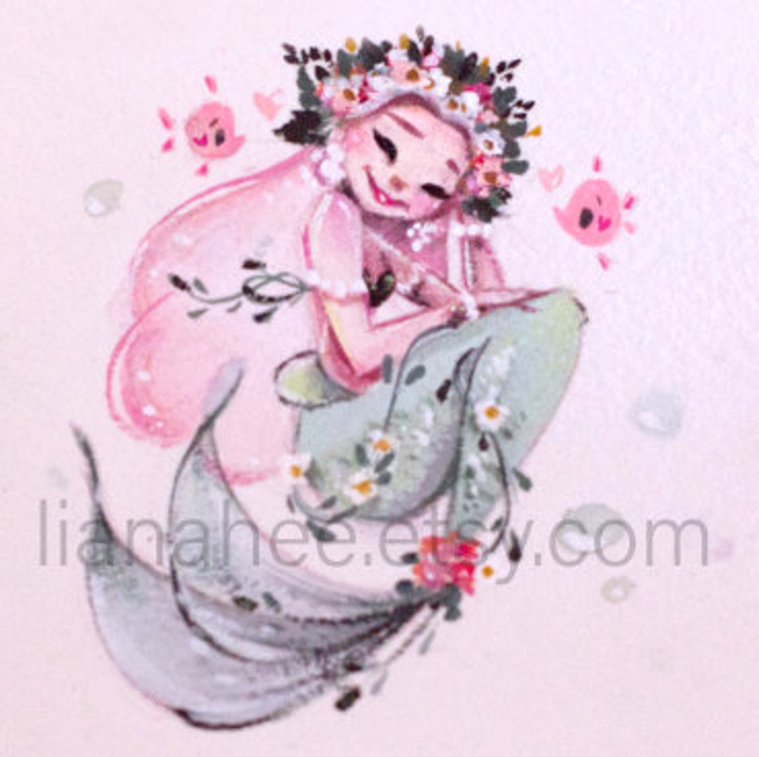 Pretty Pink Crown Fine Art Mini Print - Etsy