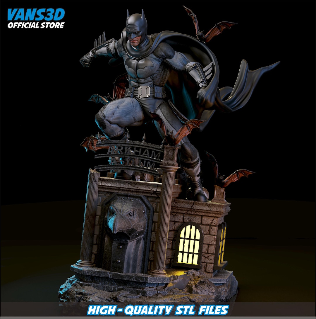 Batman STL File for 3D Printing High Quality 3D Model Digital File ...