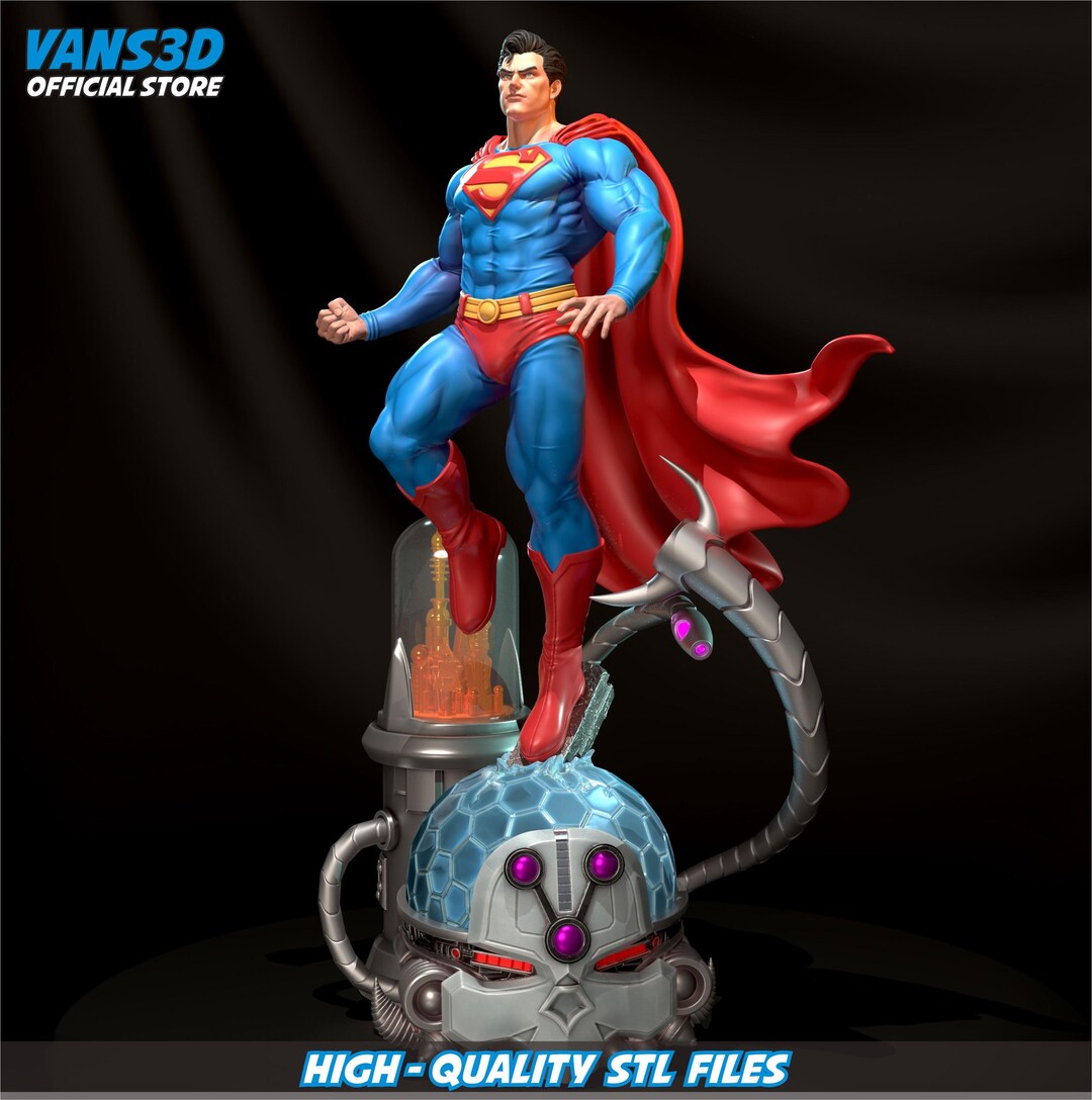 Superman STL File for 3D Printing High Quality 3D Model Digital File ...