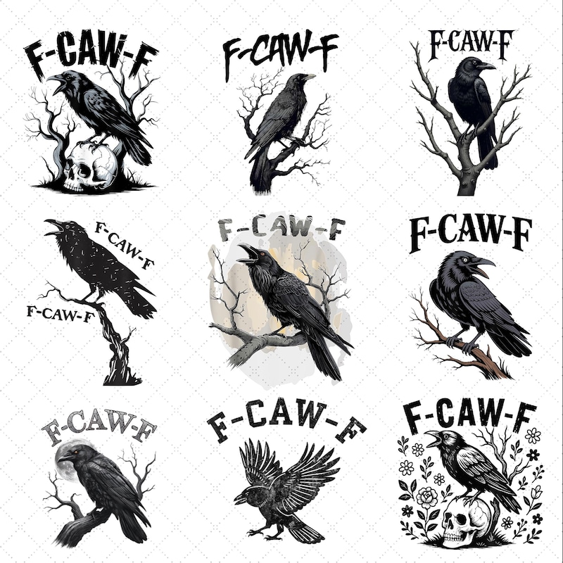 Svg F Caw F - Etsy