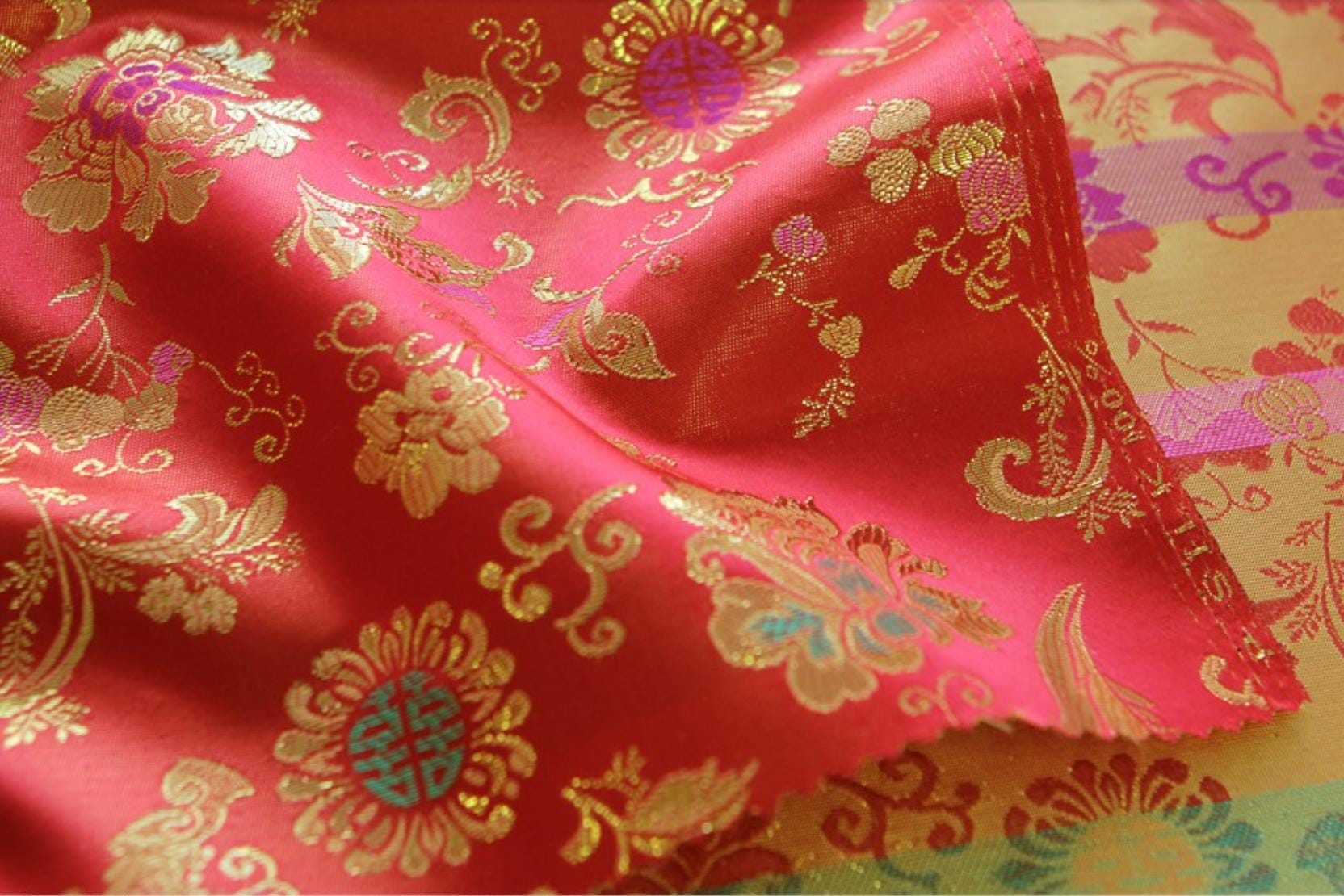Traditional Korean Hanbok Gold Thread Fabric (geumsa)" Design, 31 ...