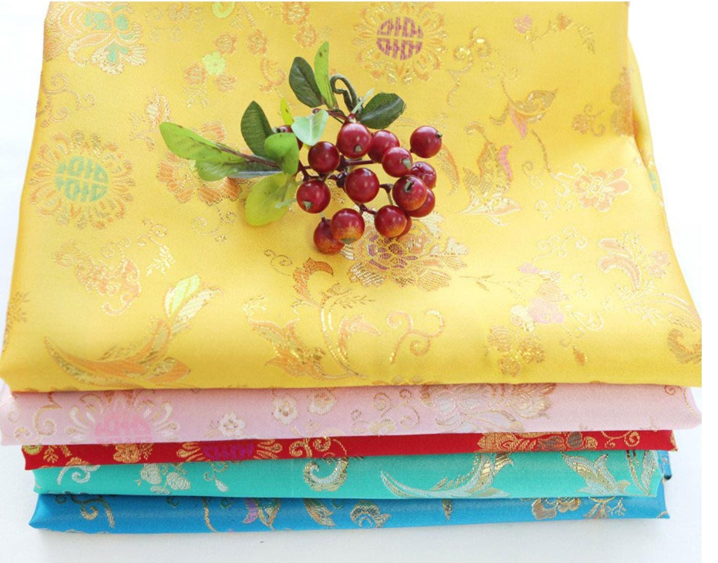 Traditional Korean Hanbok Gold Thread Fabric (geumsa)" Design, 31 ...