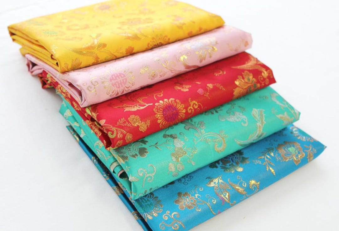 Traditional Korean Hanbok Gold Thread Fabric (geumsa)" Design, 31 ...