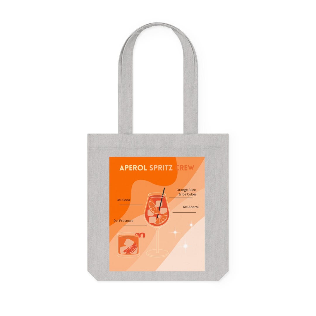 Aperol Spritz Tote Bag | Vintage Bag | Summer Days | Jute Bag - Etsy