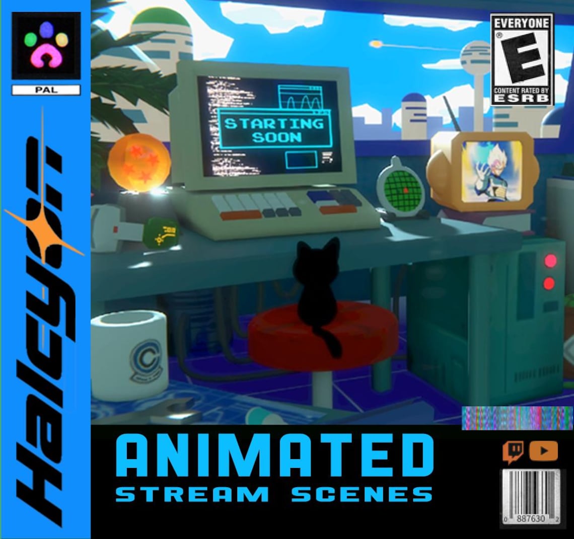 3D Animated Anime Dragonball Capsule Corp Twitch & Youtube Stream ...