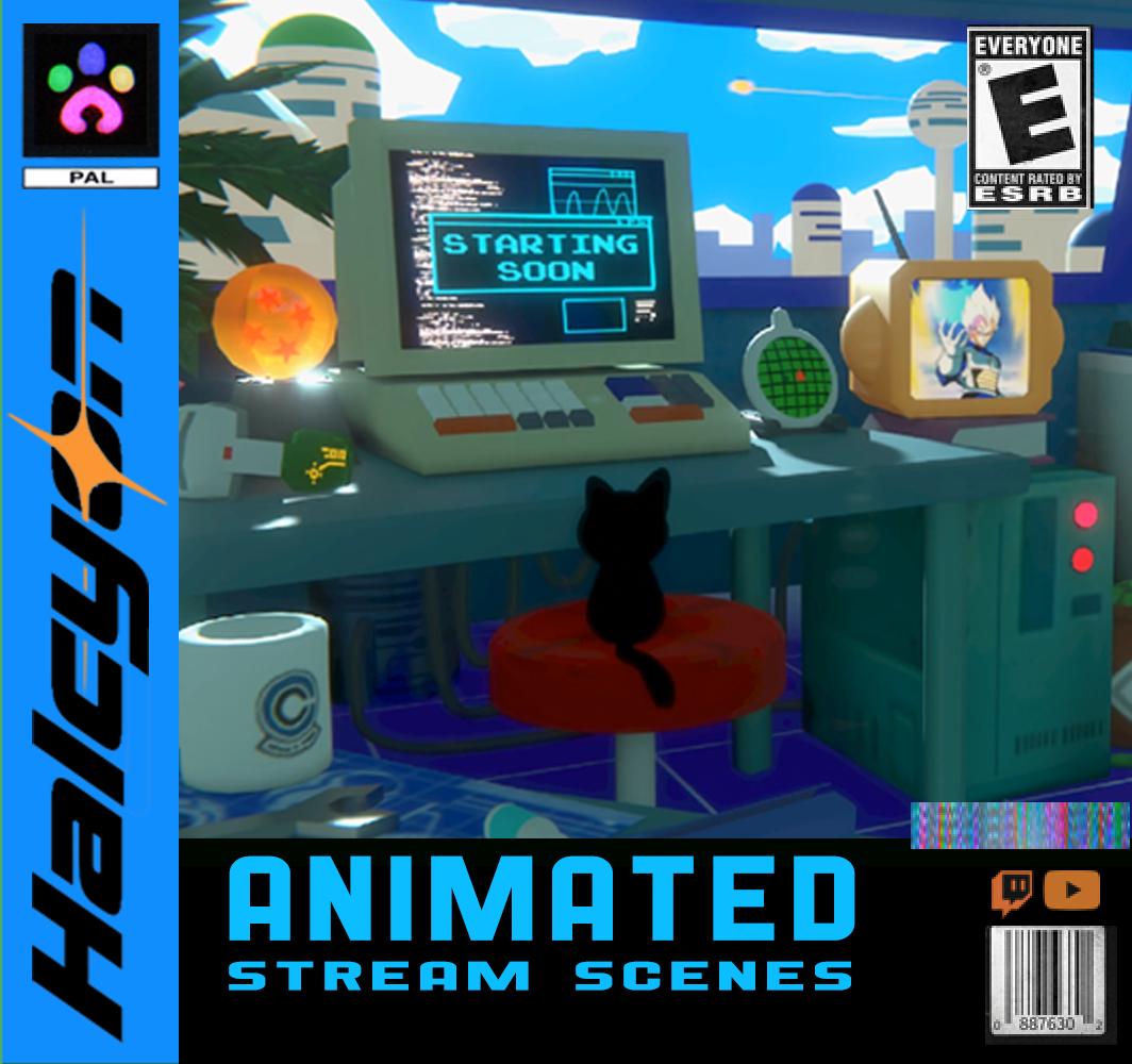 3D Animated Anime Dragonball Capsule Corp Twitch & Youtube Stream ...