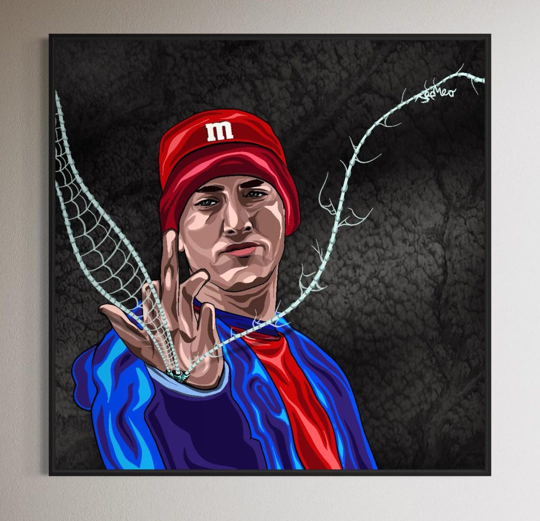 Eminem Digital Art Print | Hip-hop Fan Art | Music Legend Wall Decor - Etsy