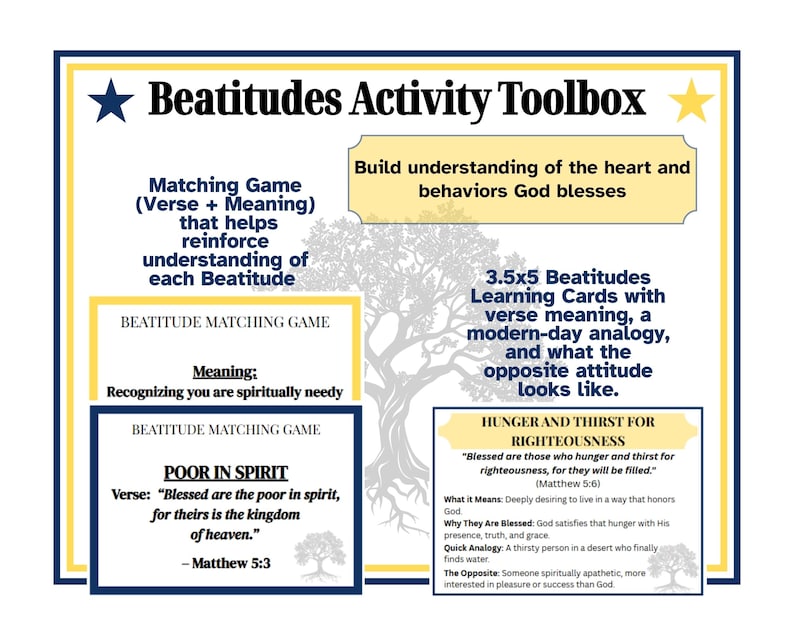 Beatitudes Activity Toolbox: Bible Skits & Games (digital Download) - Etsy