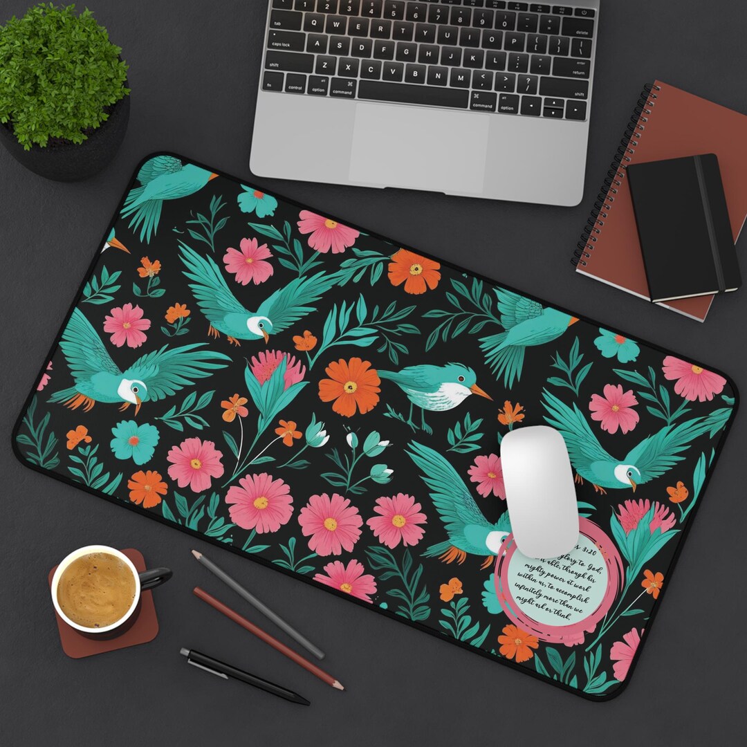 Ephesians 3:20 Desk Mat, Christian Desk Mat, Bible Verse Office Mat ...