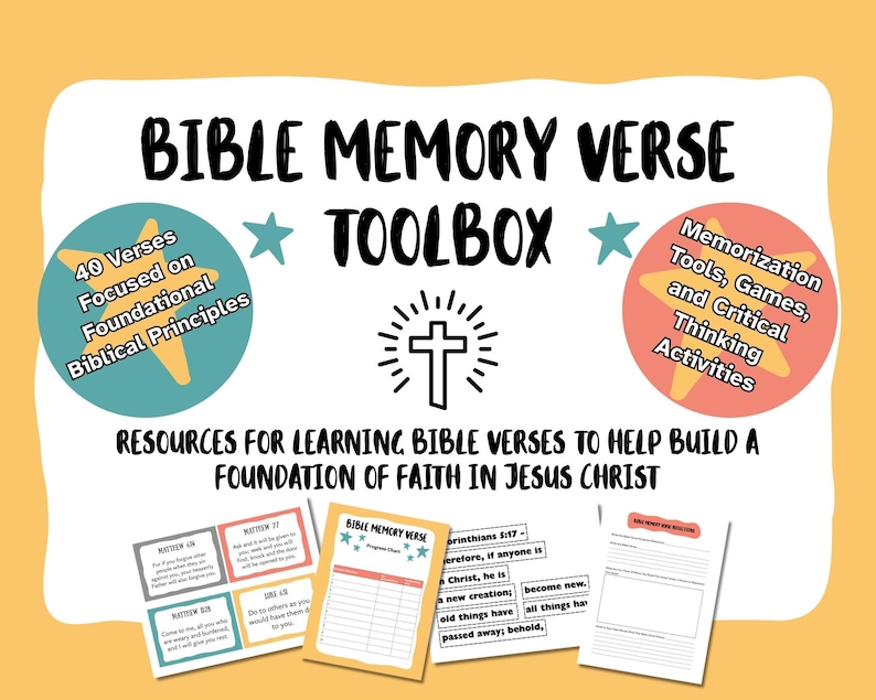 Bible Memory Verse Toolbox: Sunday School Learning Activities ...