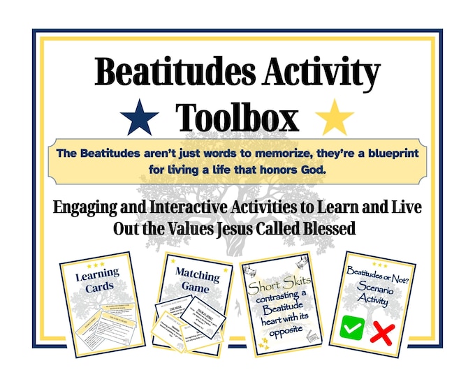 Beatitudes Bible Game, Sunday School Scavenger Hunt, Preschool ...