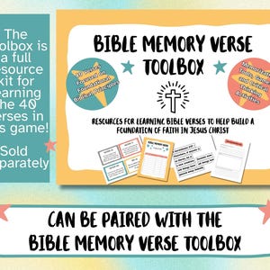 Bible Memory Verse Bingo Game: Sunday School Activity (PDF) - Etsy