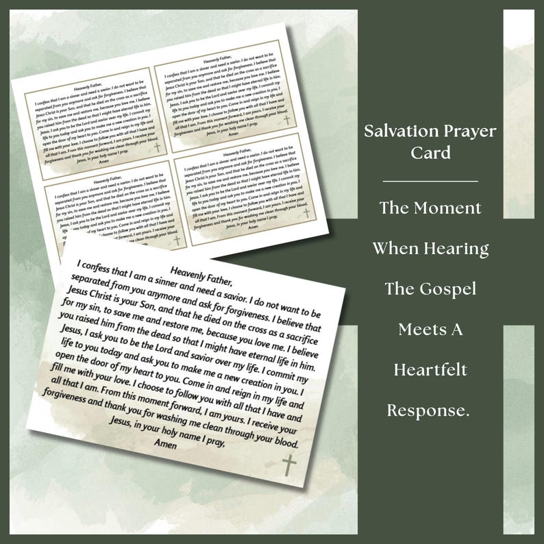 Printable Bible Verse Cards: Witnessing and Sharing Jesus, Christian ...