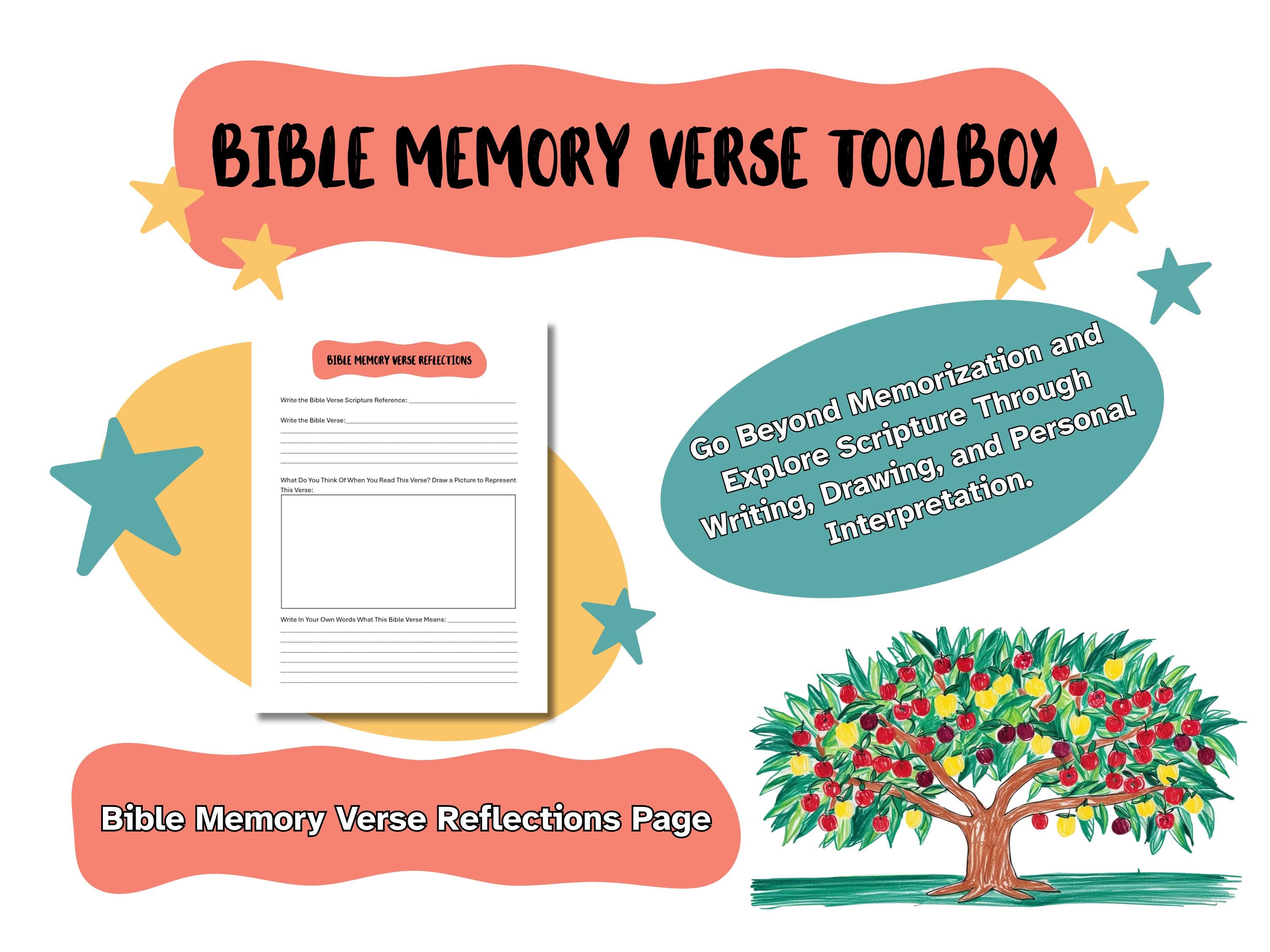 Bible Memory Verse Toolbox: Sunday School Learning Activities ...