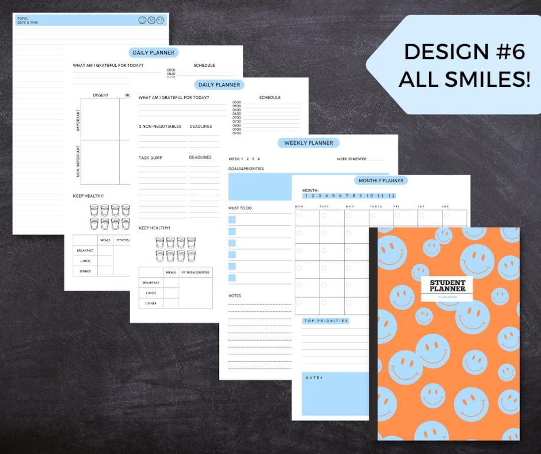 Smiley Planner - Etsy