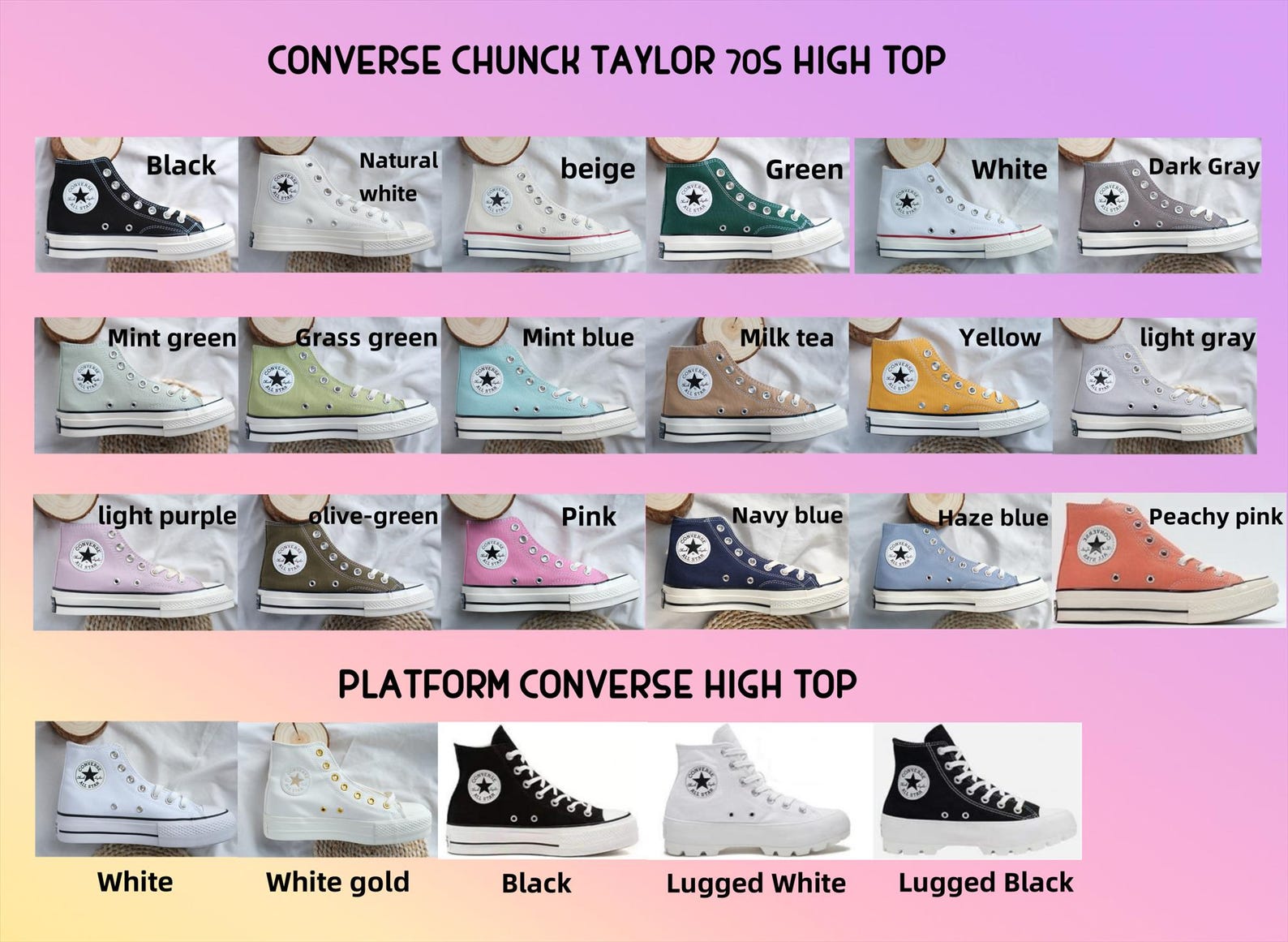 Cartoon-style Converse Chuck Taylor Embroidery/hand Embroidery ...