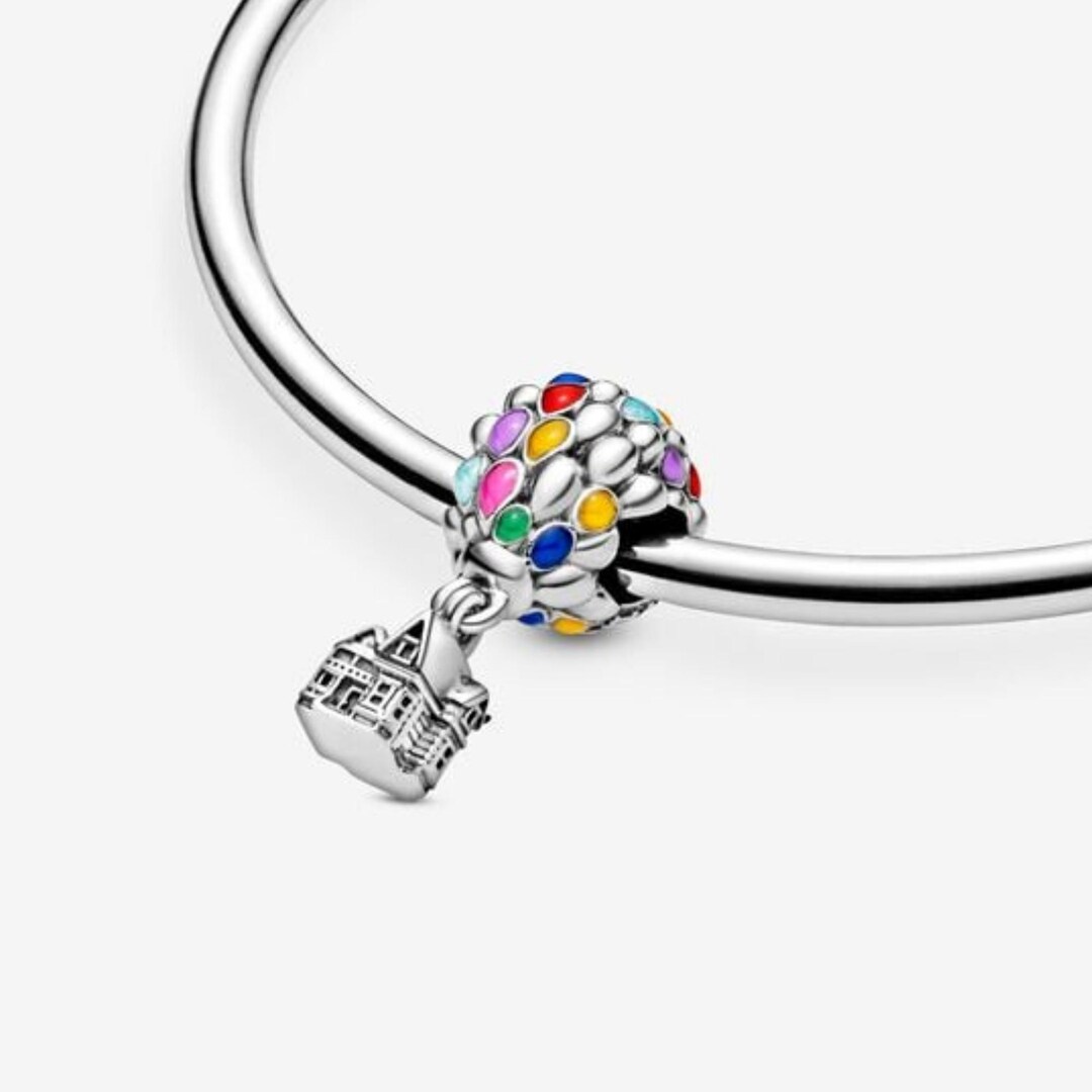Pandora Charms,disney Pixar up House & Balloons Charm,handmade Pandora ...