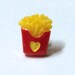 French Fry Tie Tack Lapel Pin Miniature Food Brass Button - Etsy