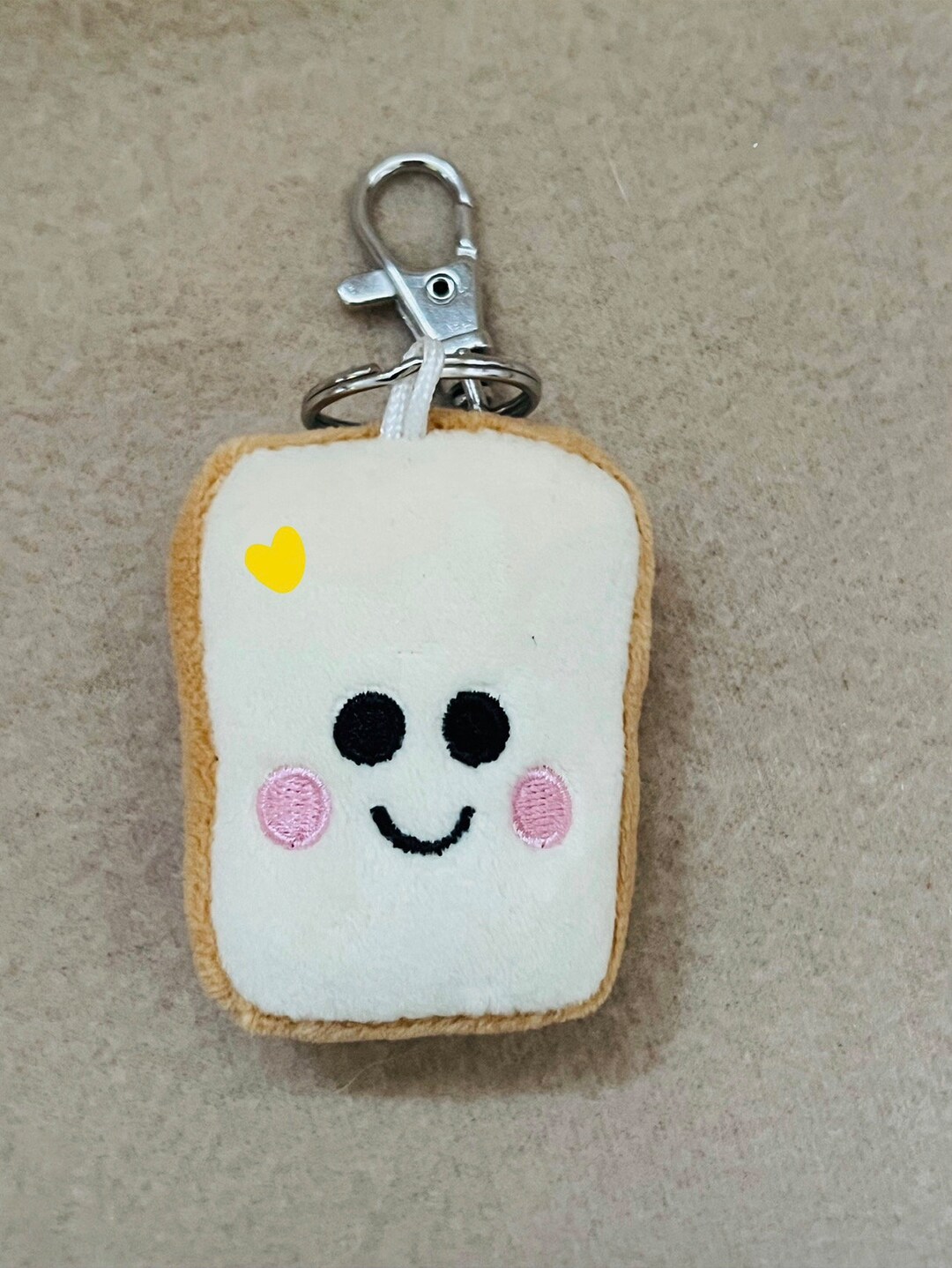 MINI Toast Plushie Keychain Designed by Me - Etsy