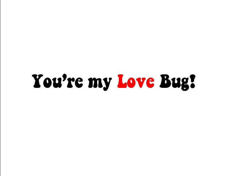 You're My Love Bug I Love You Card With Two VW Beetle Bug | Etsy You're My Love Bug I Love You Card With Two VW Beetle Bug | Etsy