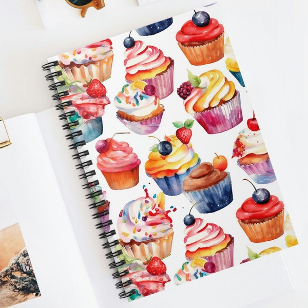 Cupcake Notebook - Etsy
