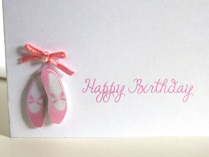 Ballerina Birthday Card, Dance Birthday Card, for Little Girls, Tiny ...