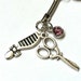Hair Stylist Themed Keychain With Three Charms Hair Dresser - Etsy