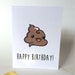 Poop Birthday Card, Inappropriate Birthday Card, You're the Sit, Adult ...