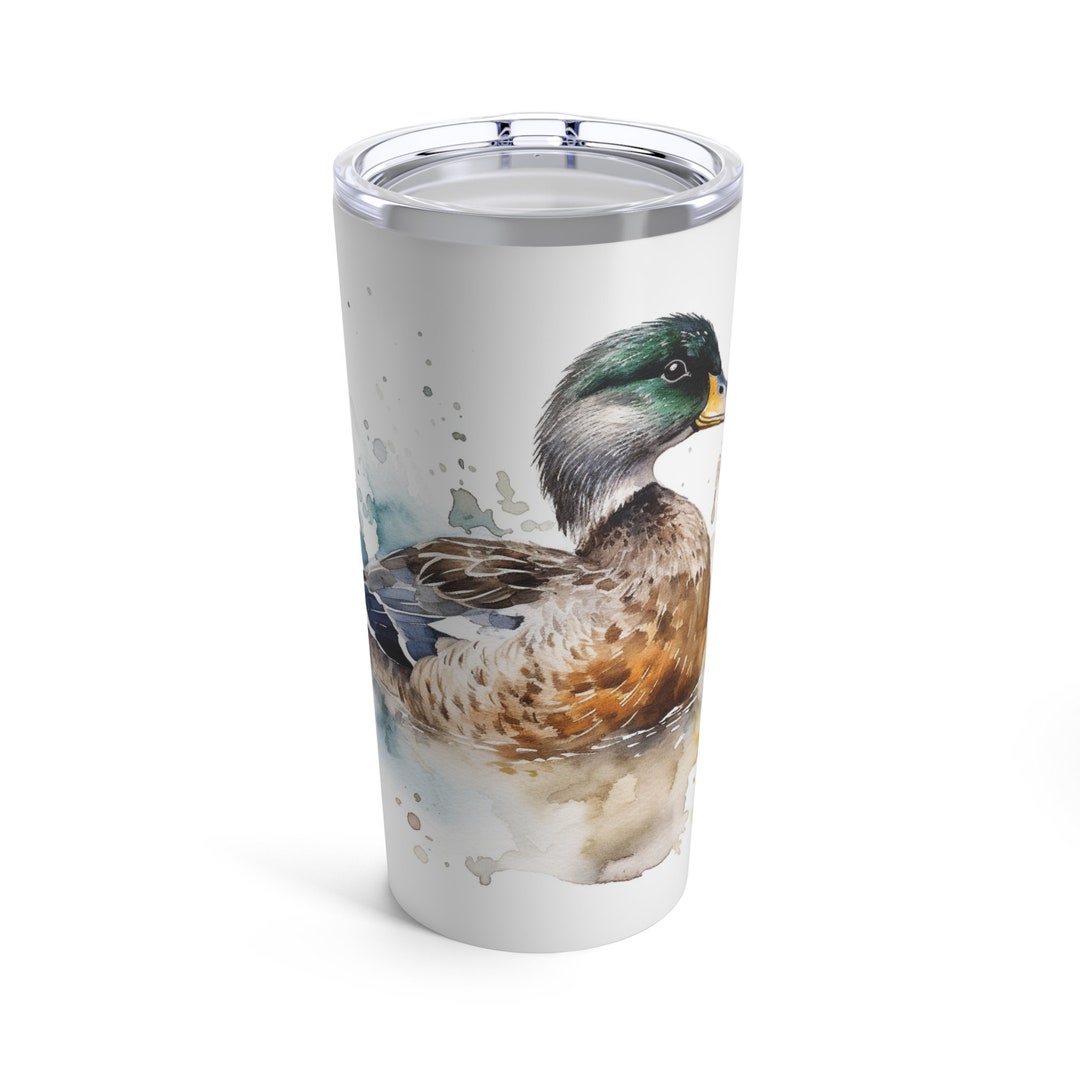 Mallard Duck Tumbler - 20oz Stainless Steel Hunting Mug, Waterfowl ...