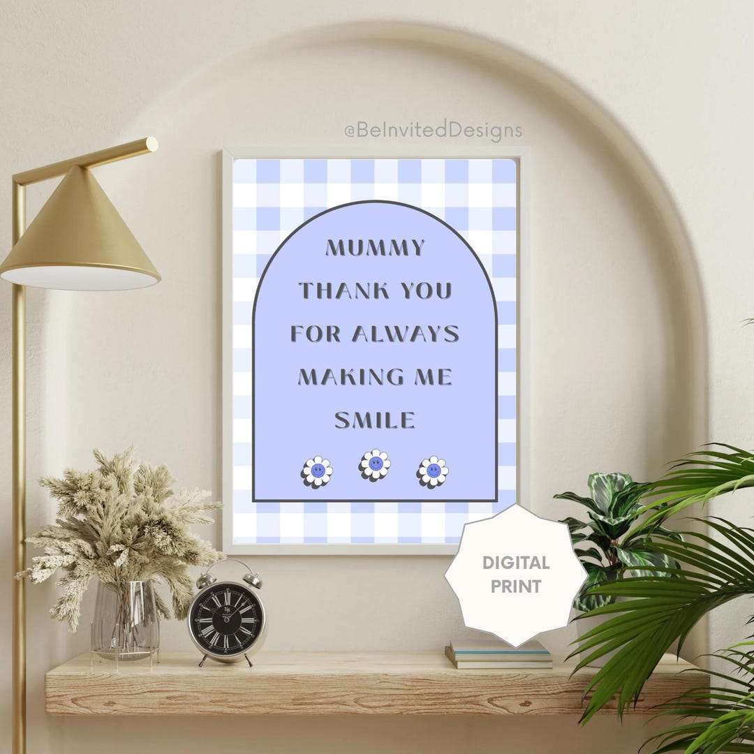 Mother’s Day Gift for Mummy / Her - Thank You for Making Me Smile ...