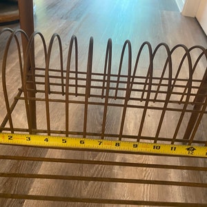 Vintage Mid Century Modern Industrial Atomic Metal Vinyl Record Table ...