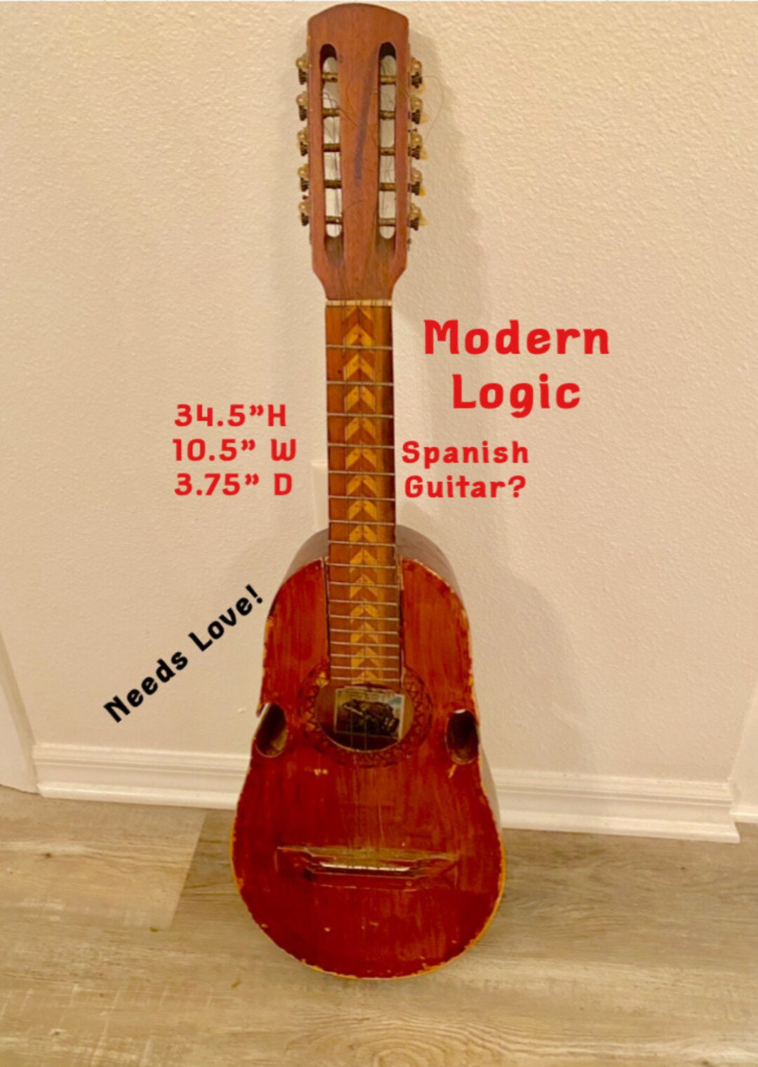 Vintage Guitar Vintage 10 String Instrument Island Guitar NEEDS LOVE ...