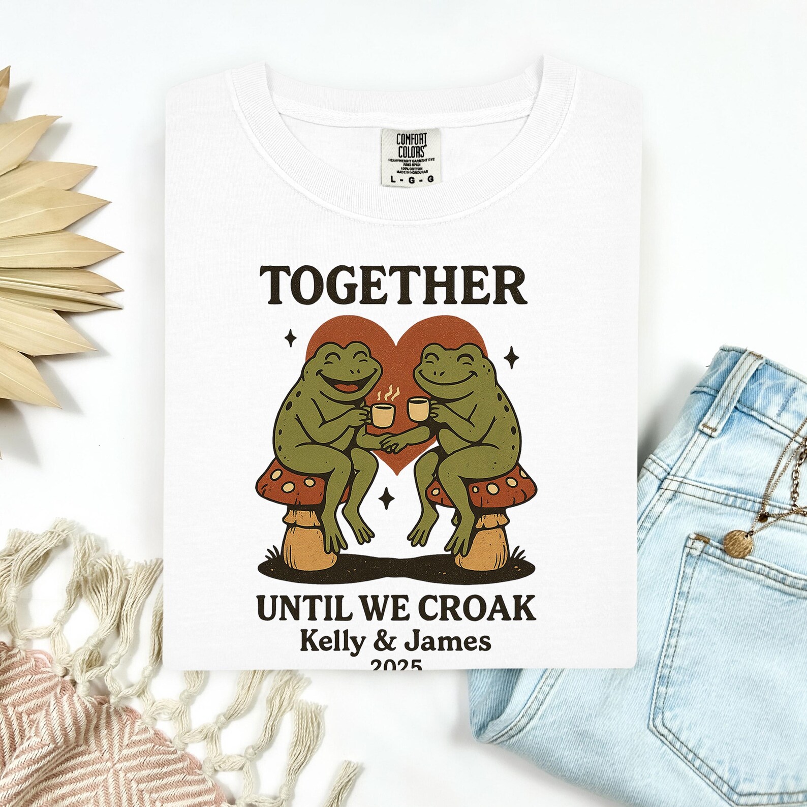 Personalized Wedding Frog Png, Together Until We Croak, Romantic Custom ...