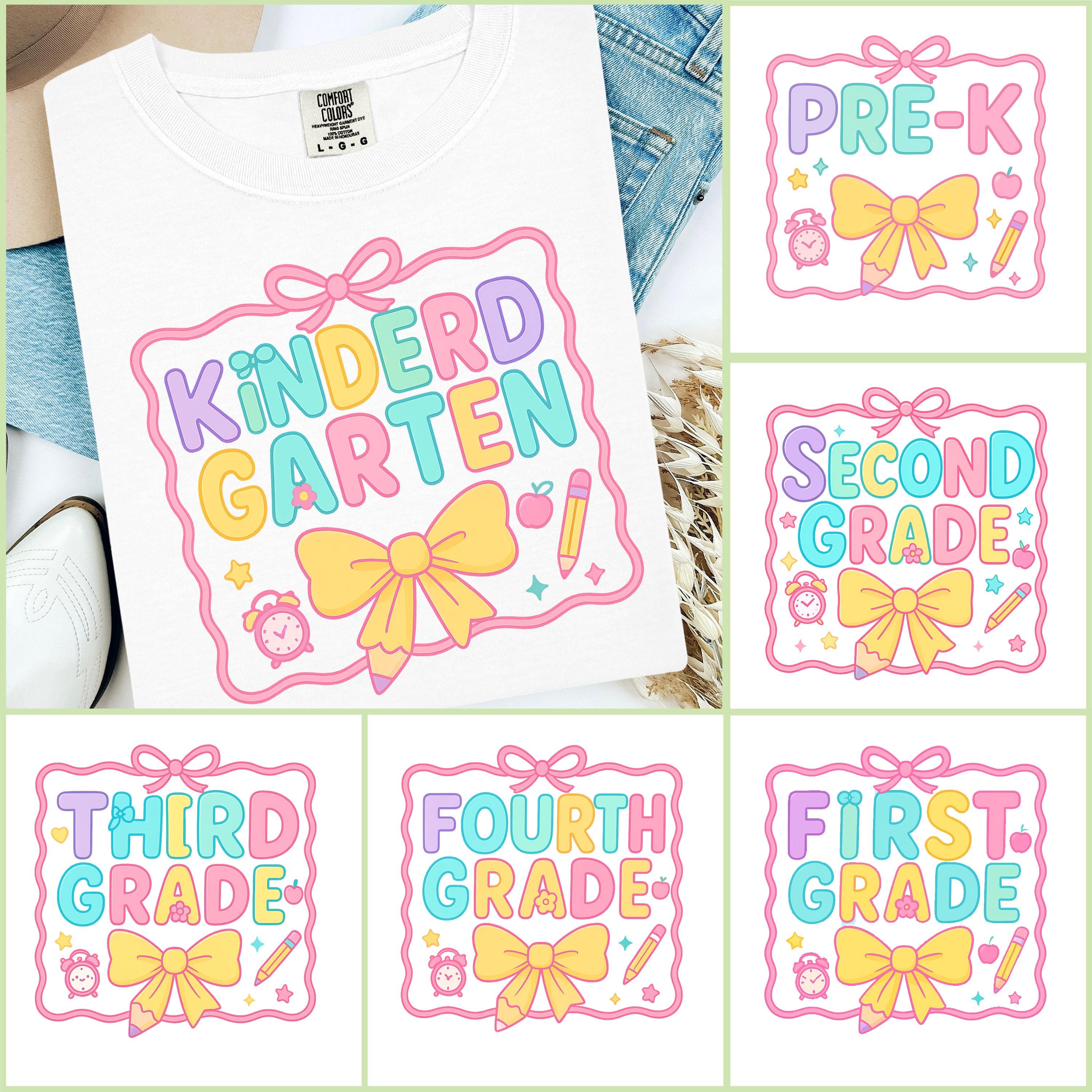 Coquette Back to School PNG Bundle – Preppy Teacher Back to School ...