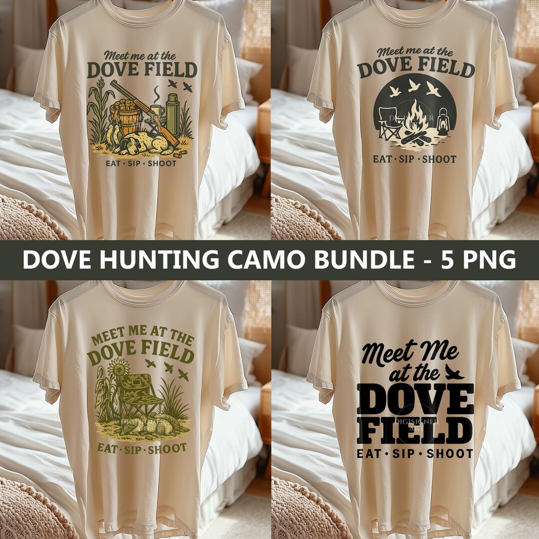 Dove Hunting PNG Bundle: Camo Cornfield, Marsh Campfire Art (300 DPI ...