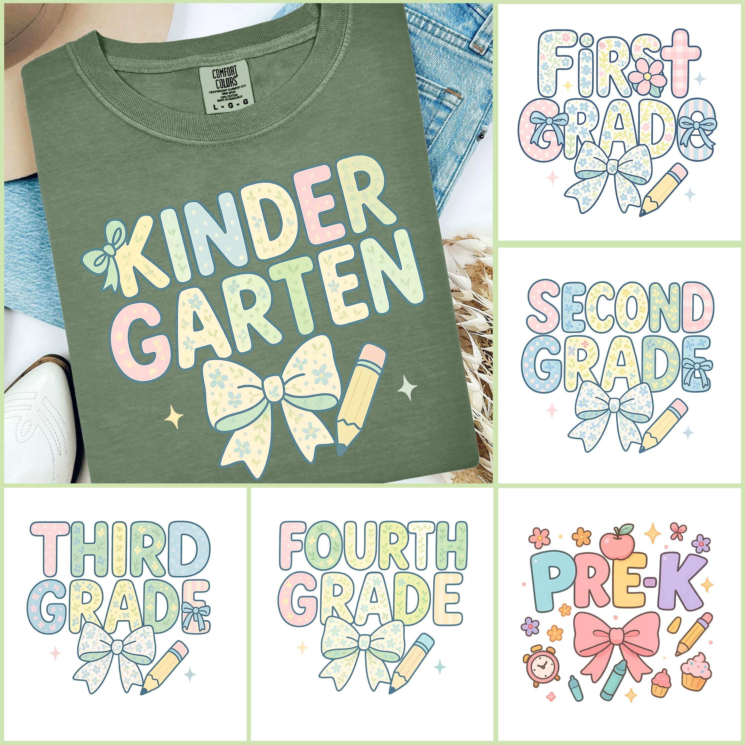 Coquette Back to School PNG Bundle – Preppy Teacher Back to School ...