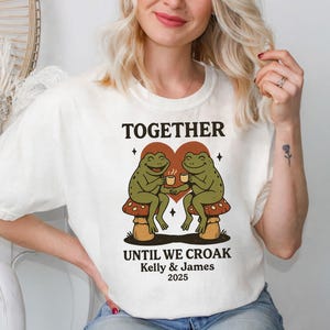 Personalized Wedding Frog Png, Together Until We Croak, Romantic Custom ...