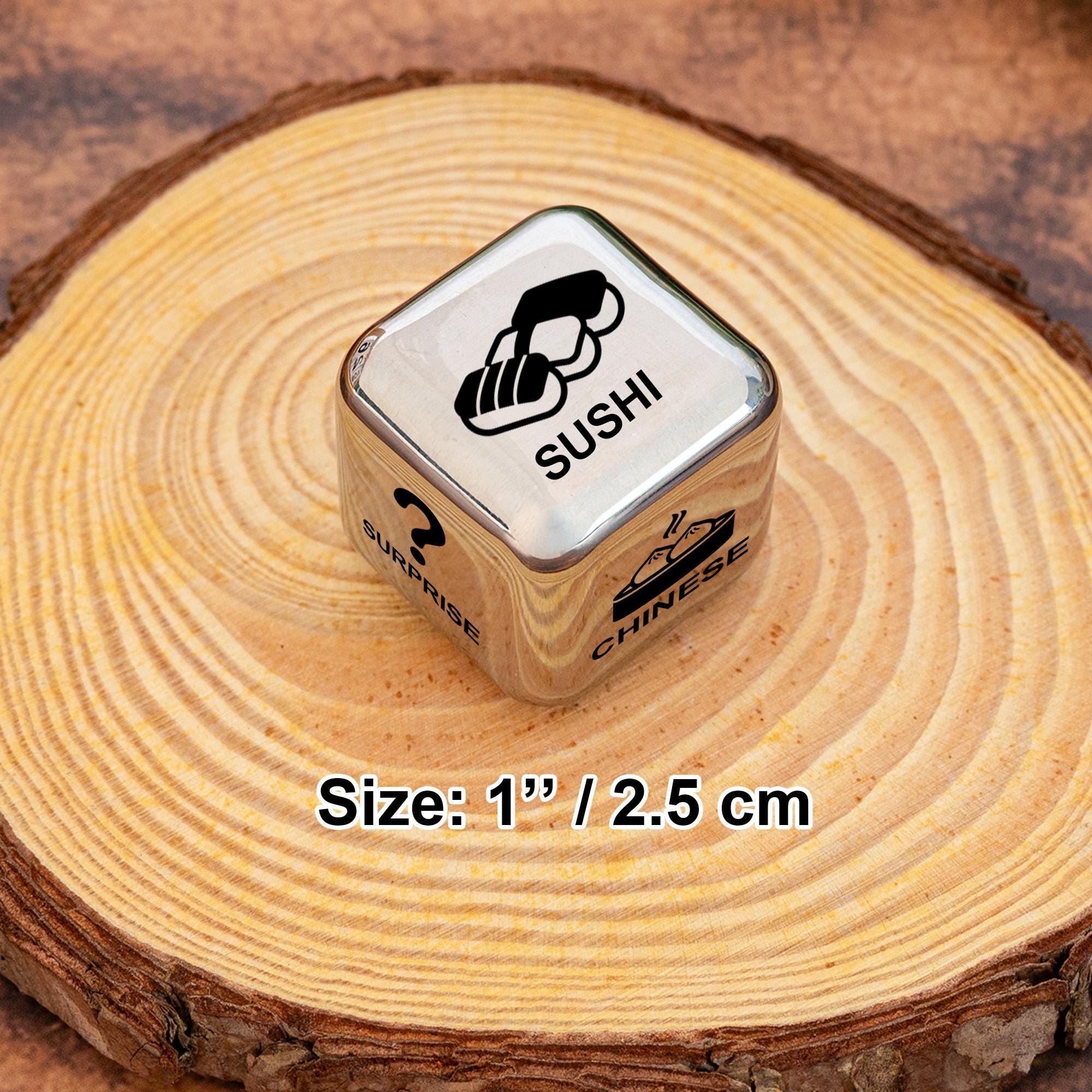 Food Dice,date Night Dice,food Decision Dice,stainless Steel ...