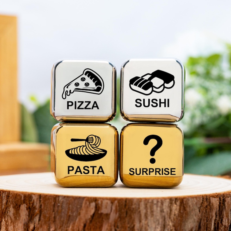 Food Dice,date Night Dice,food Decision Dice,stainless Steel ...