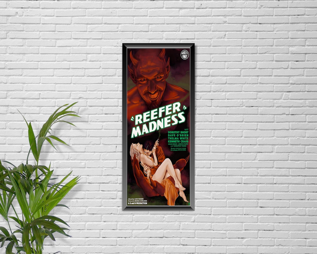 Reefer Madness Restored Movie Poster: Vintage Anti-drug Wall Art - Etsy