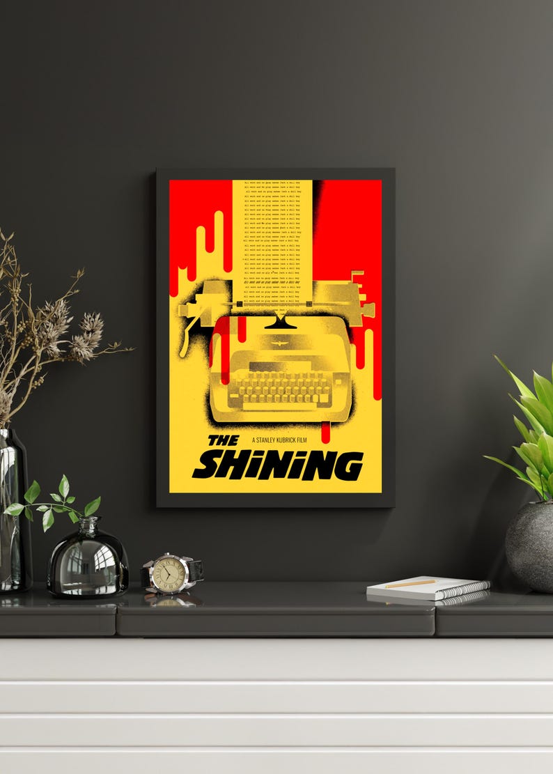 The Shining 1980 Restored Movie Poster: 1980s Cult Psychological Horror ...