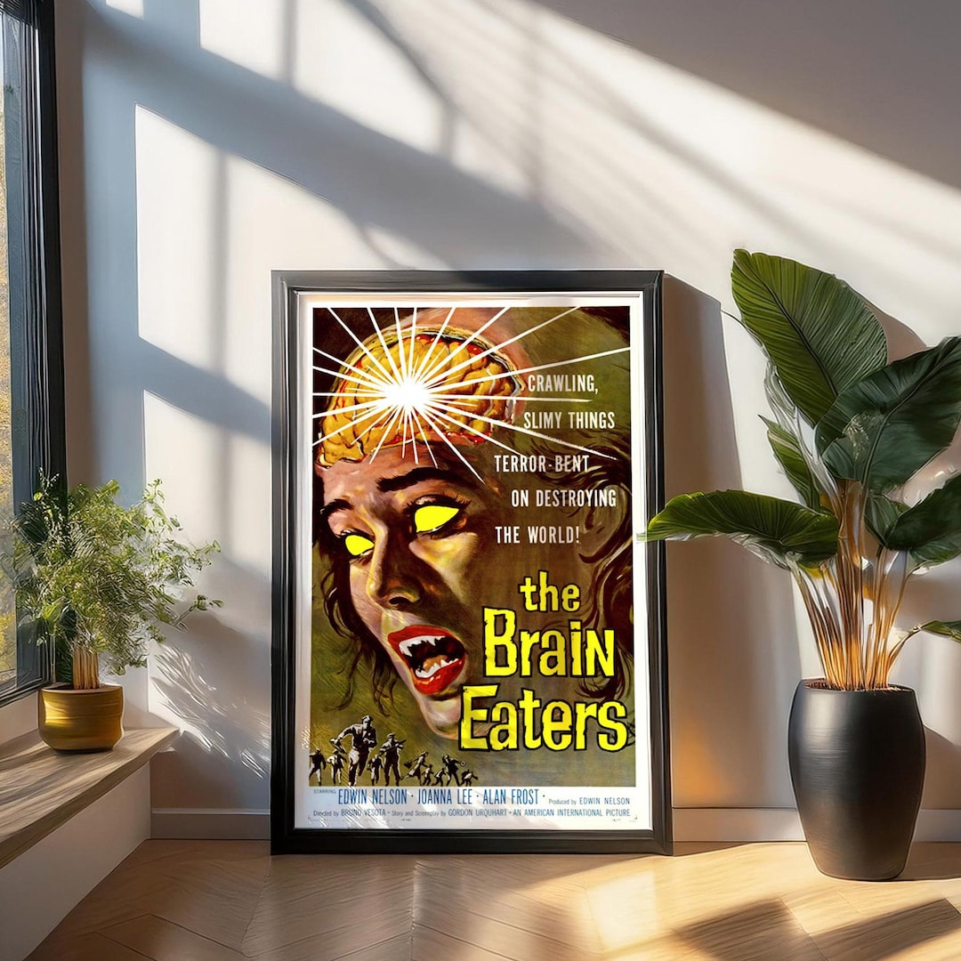The Brain Eaters Restored Movie Poster: 1950s Sci-fi B-movie - Etsy