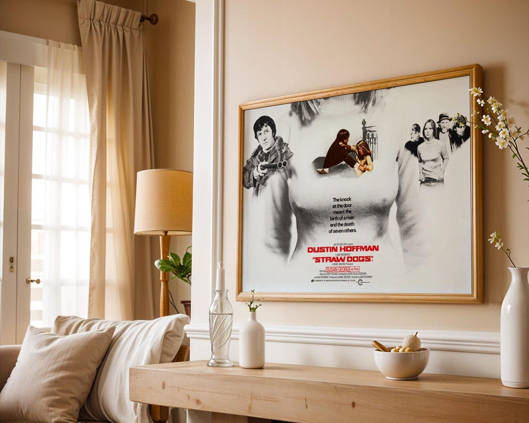 Straw Dogs 1971 Restored Movie Poster - 1970s Psychological Thriller ...