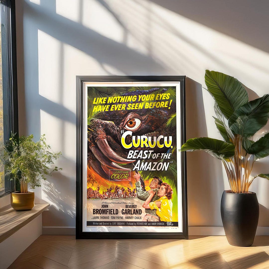 Curucu Beast of the Amazon Film Poster: Vintage Jungle Monster Movie ...