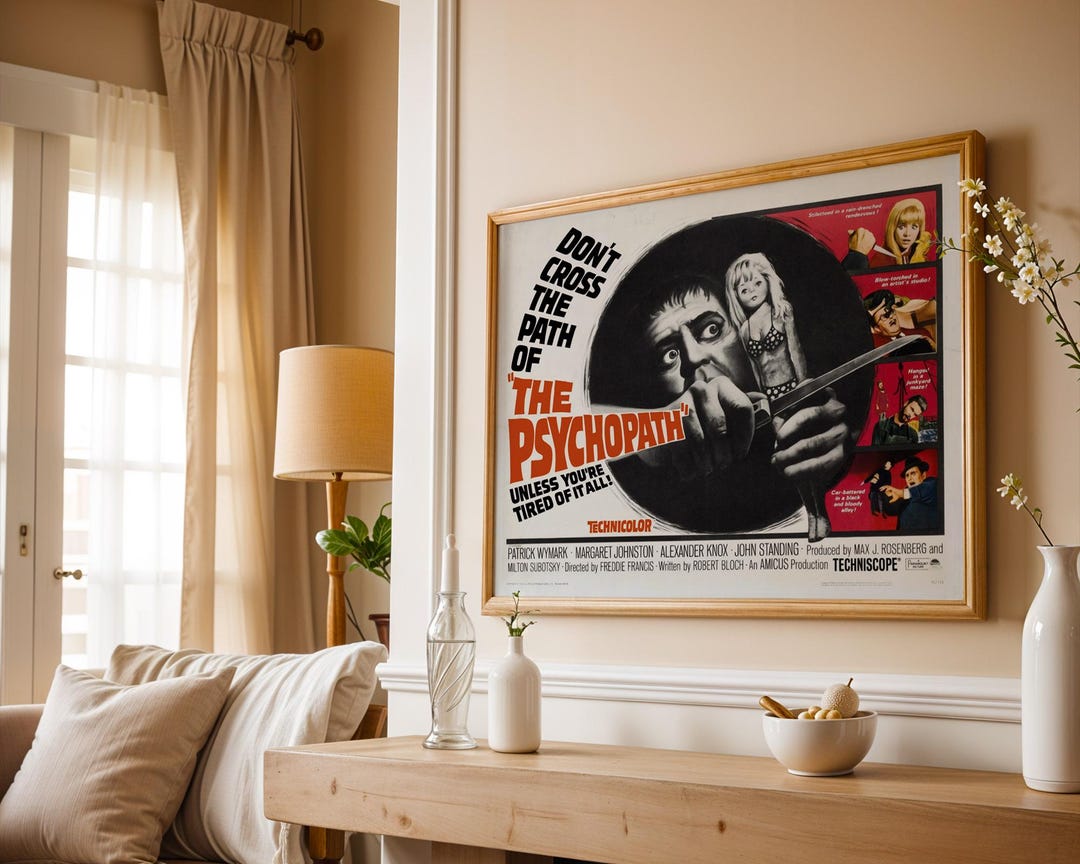 The Psychopath 1966 Amicus Film Restored Poster: 1960s Cult Horror ...