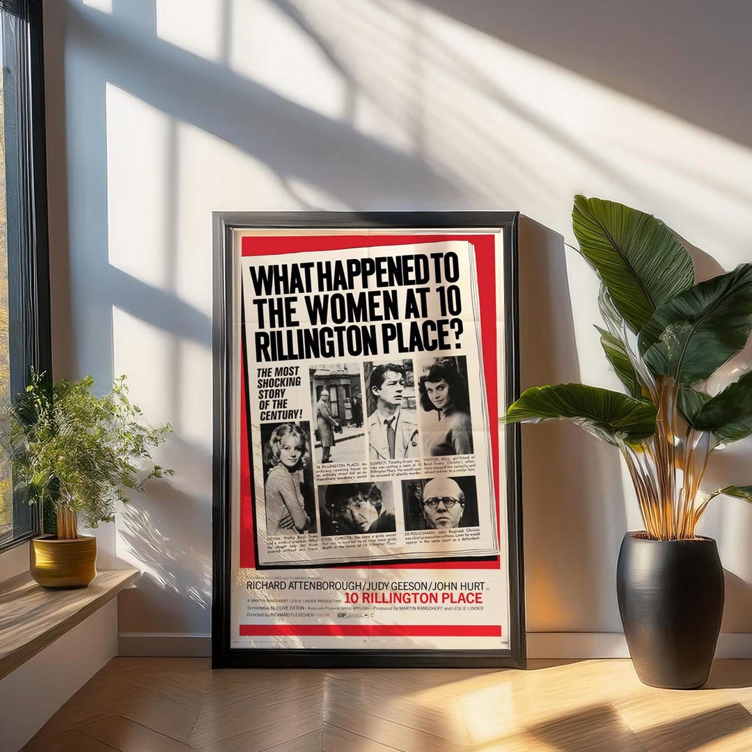 10 Rillington Place Restored Movie Poster: John Hurt, Richard ...